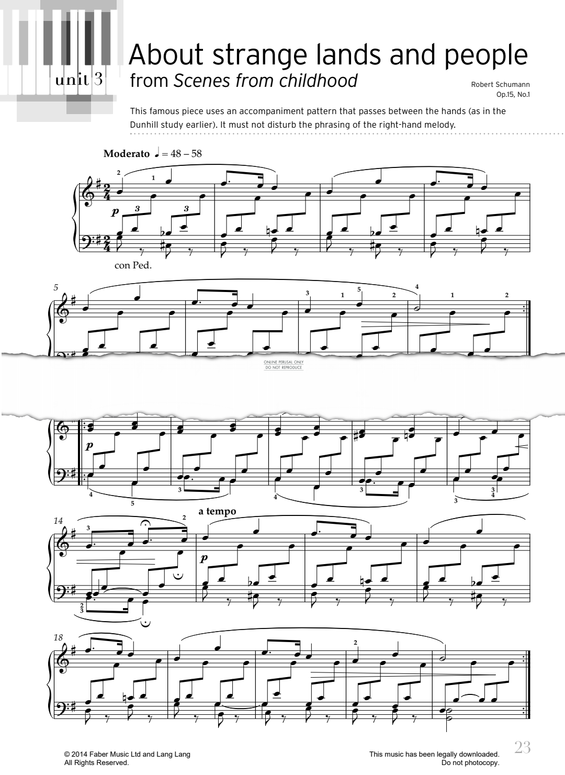 About Strange Lands And People (from ‘Scenes from childhood’ Op. 15, No ...