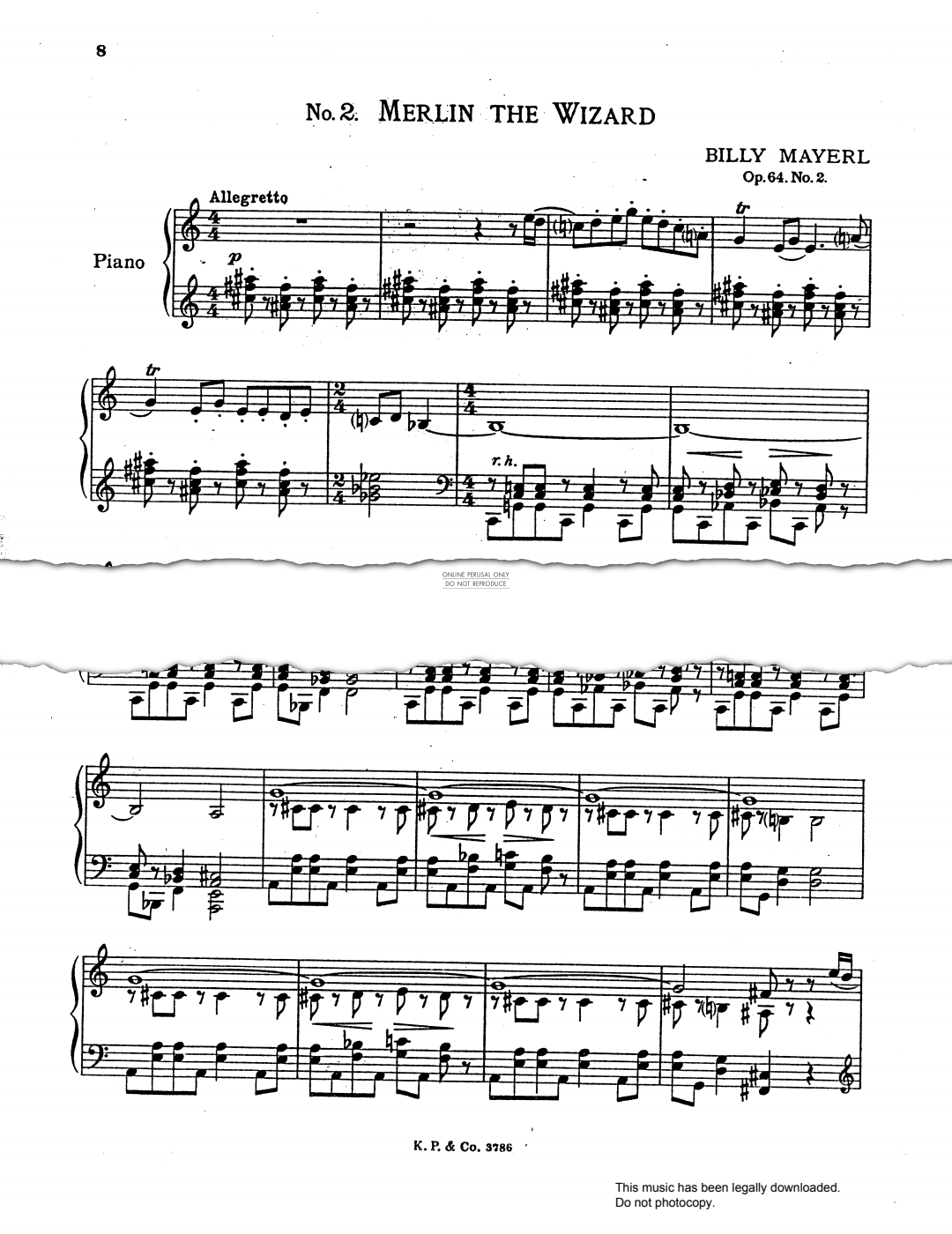 Merlin The Wizard (from 'The Legends Of King Arthur') (Billy Mayerl ...