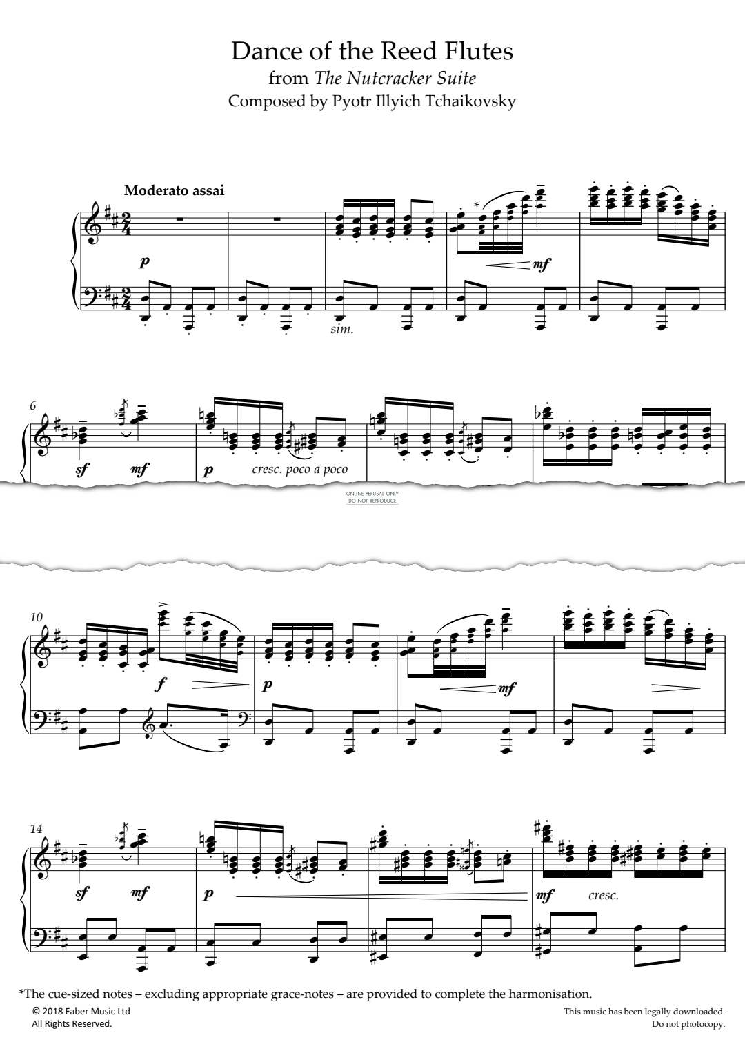 Dance Of The Reed Flutes (from 'The Nutcracker Suite') - Noten von ...