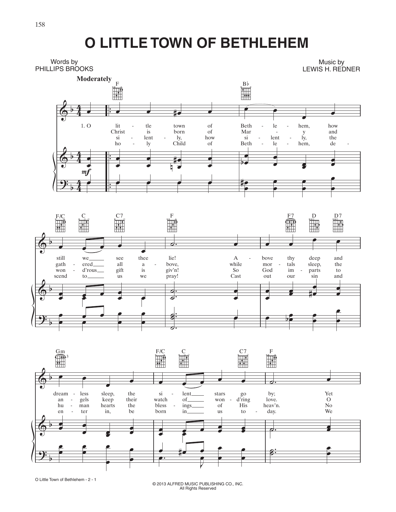 O Little Town Of Bethlehem - sheet music by - smd-1318280 | notendownload