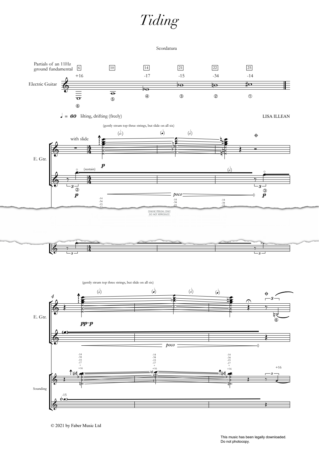 Tiding - sheet music by Lisa Illean - fbd-45521 | notendownload