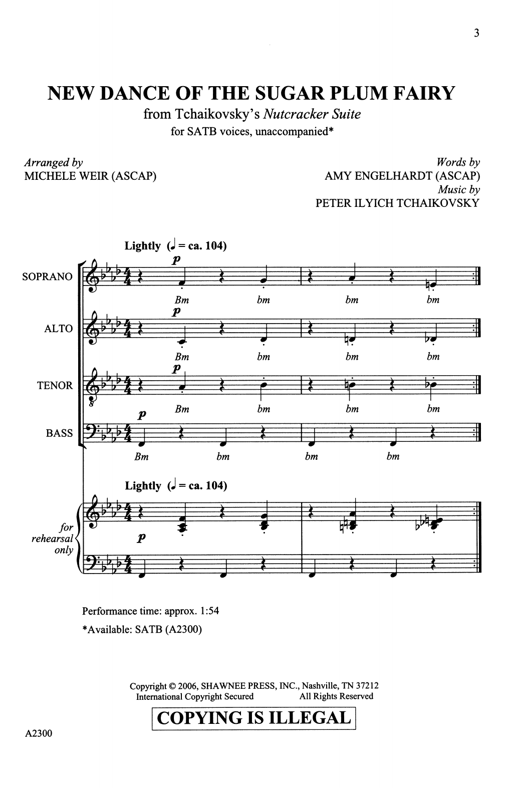 New Dance For The Sugar Plum Fairy (from Tchaikovsky's The Nutcracker Suite) (arr. Michele Weir ...