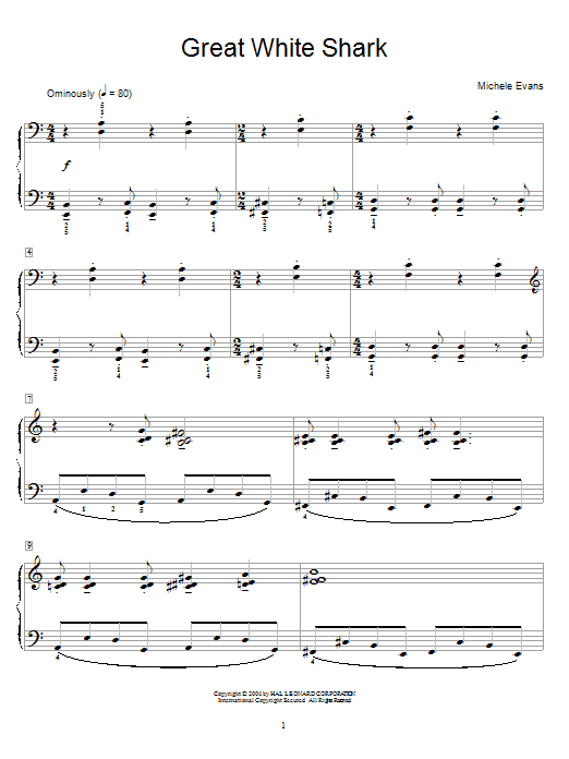 Great White Shark - Online Noten von Michele Evans - smd-27244 ...