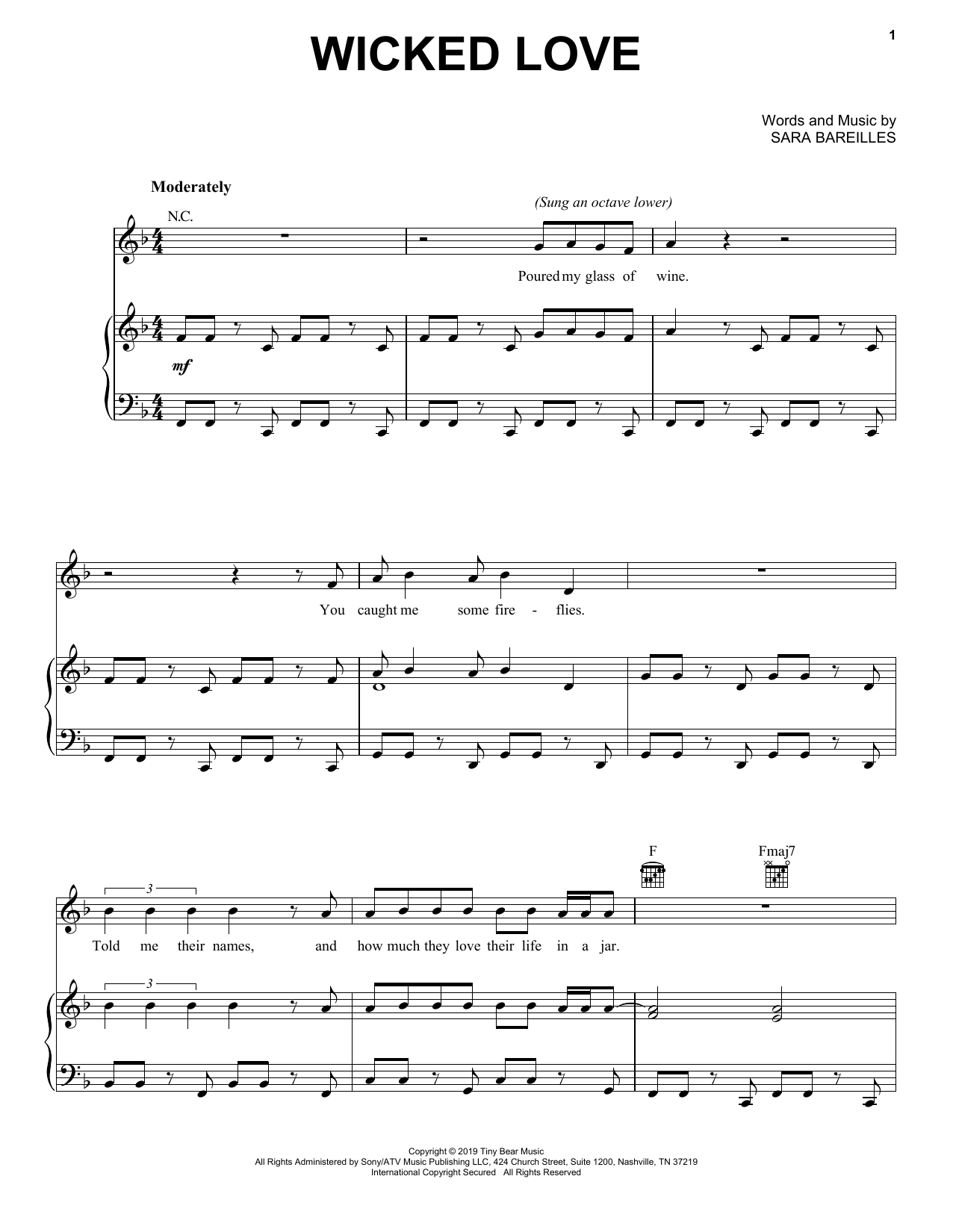 Wicked Love - sheet music by Sara Bareilles - smd-423516 | notendownload