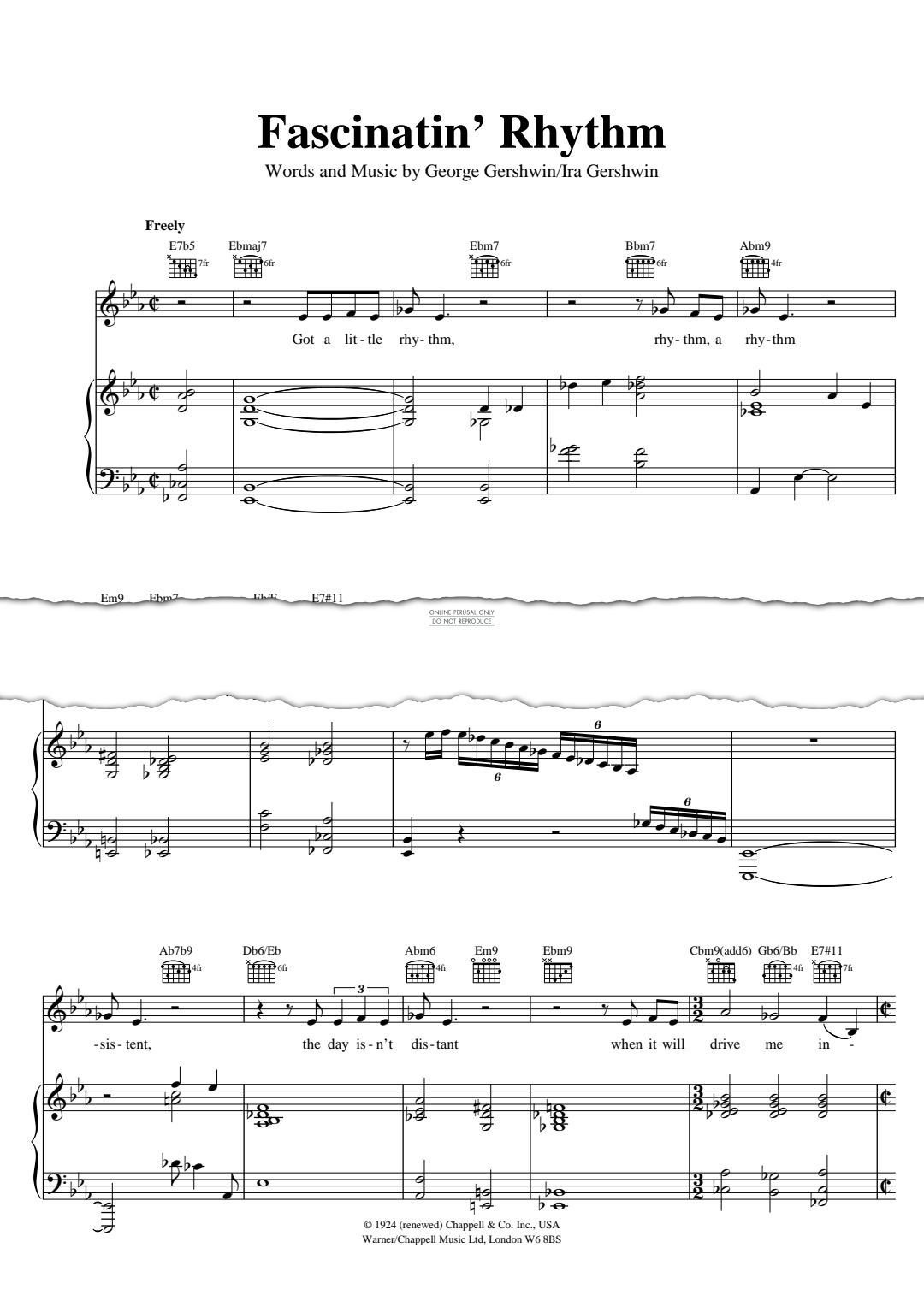 Fascinating Rhythm (Jamie Cullum) | Sheet Music: Guitar, Piano, Voice ...