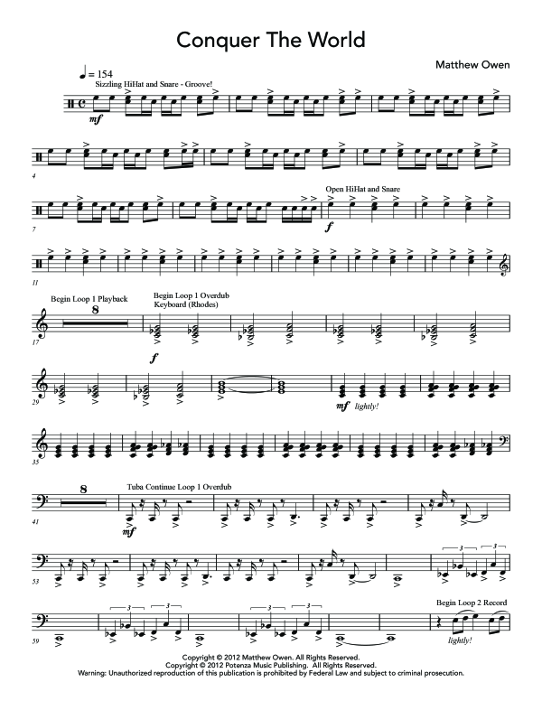 Conquer the World - Noten von Matthew Owen - PZA90061 | notendownload