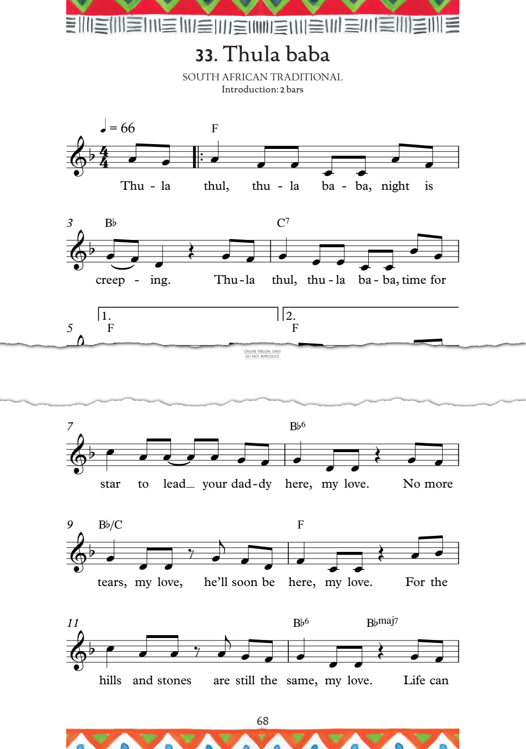 Thula Baba - sheet music by - fbd-46634 | notendownload