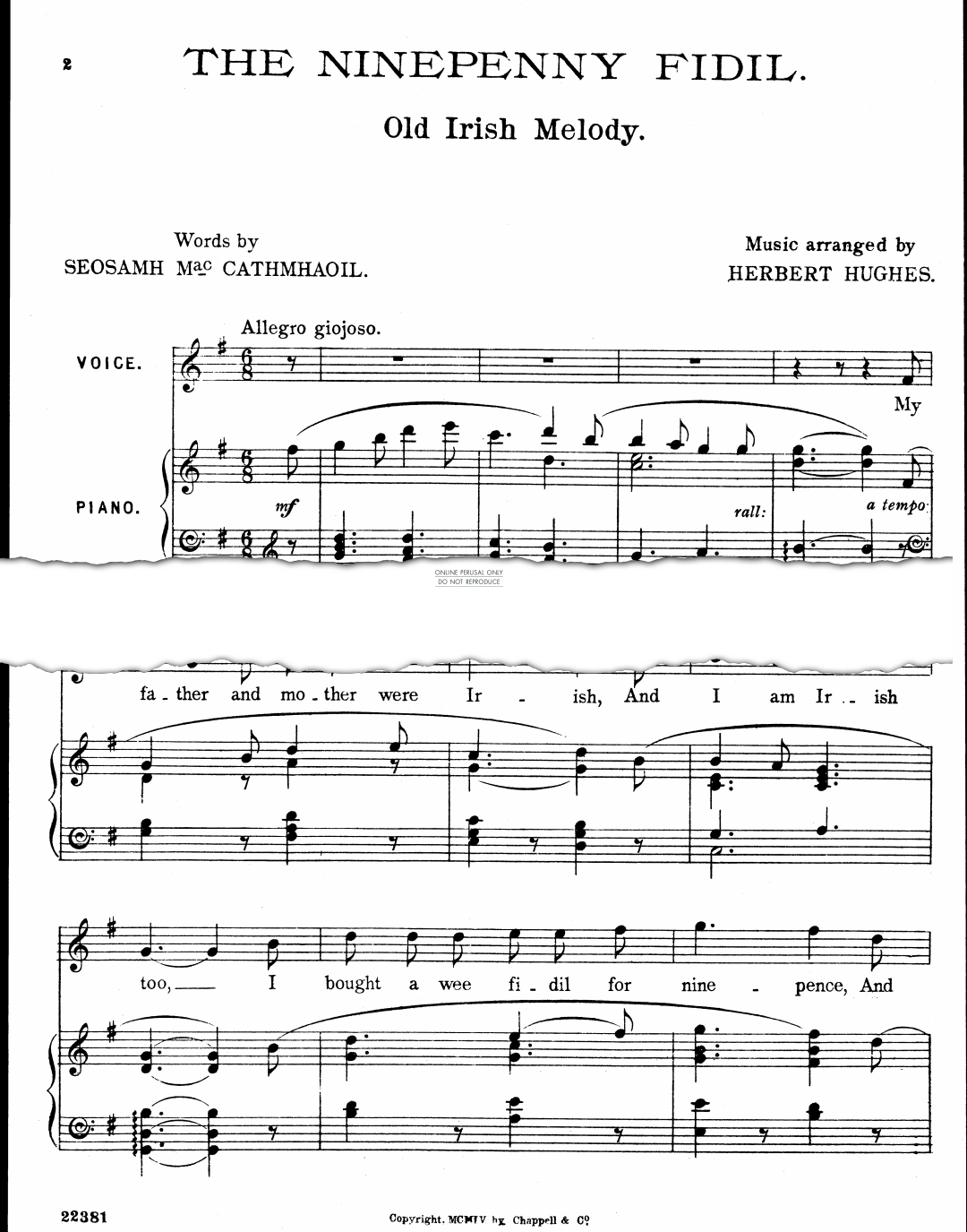 The Ninepenny Fidil - sheet music by - fbd-21545 | notendownload