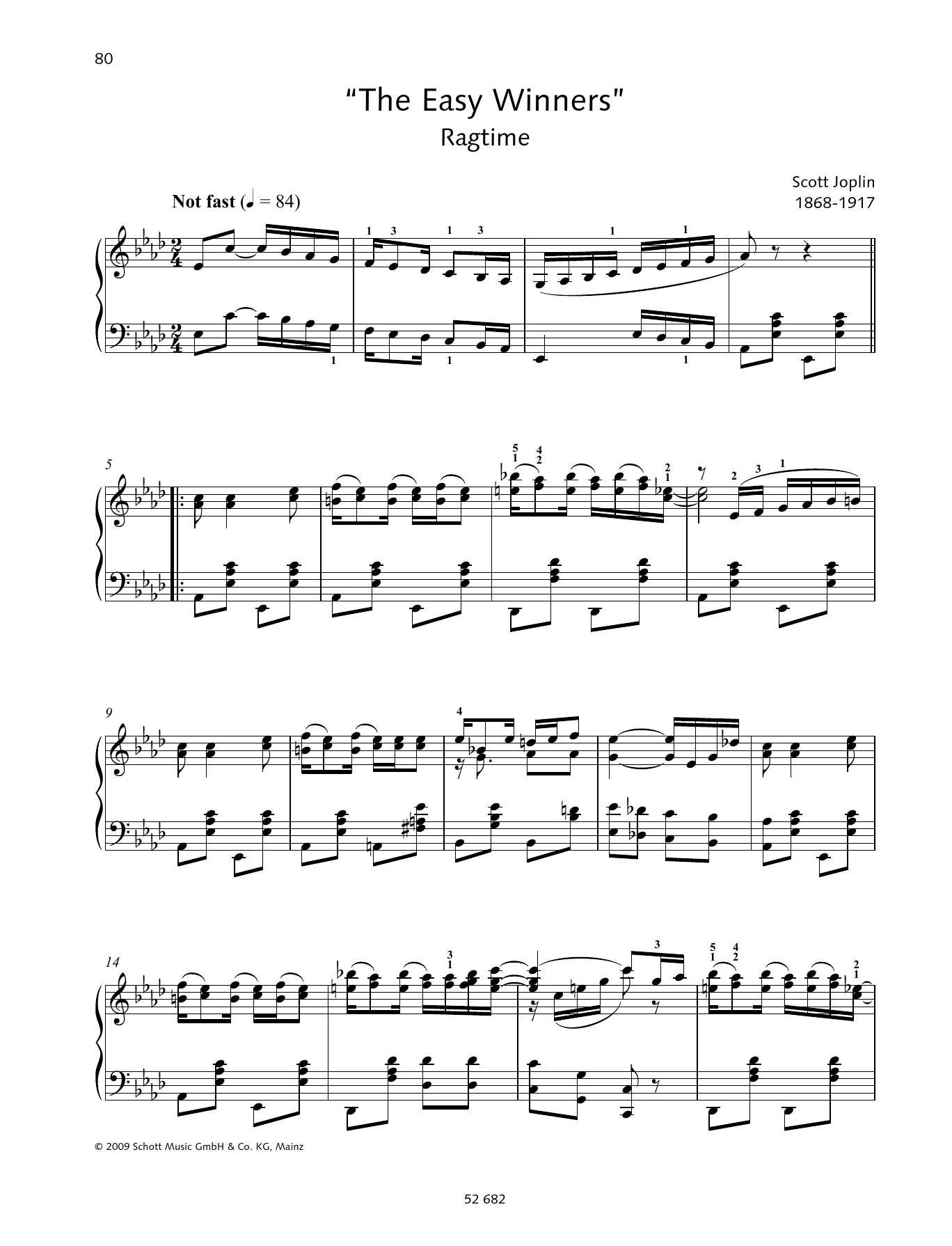 The Easy Winners - sheet music by Scott Joplin - smd-363577 | notendownload