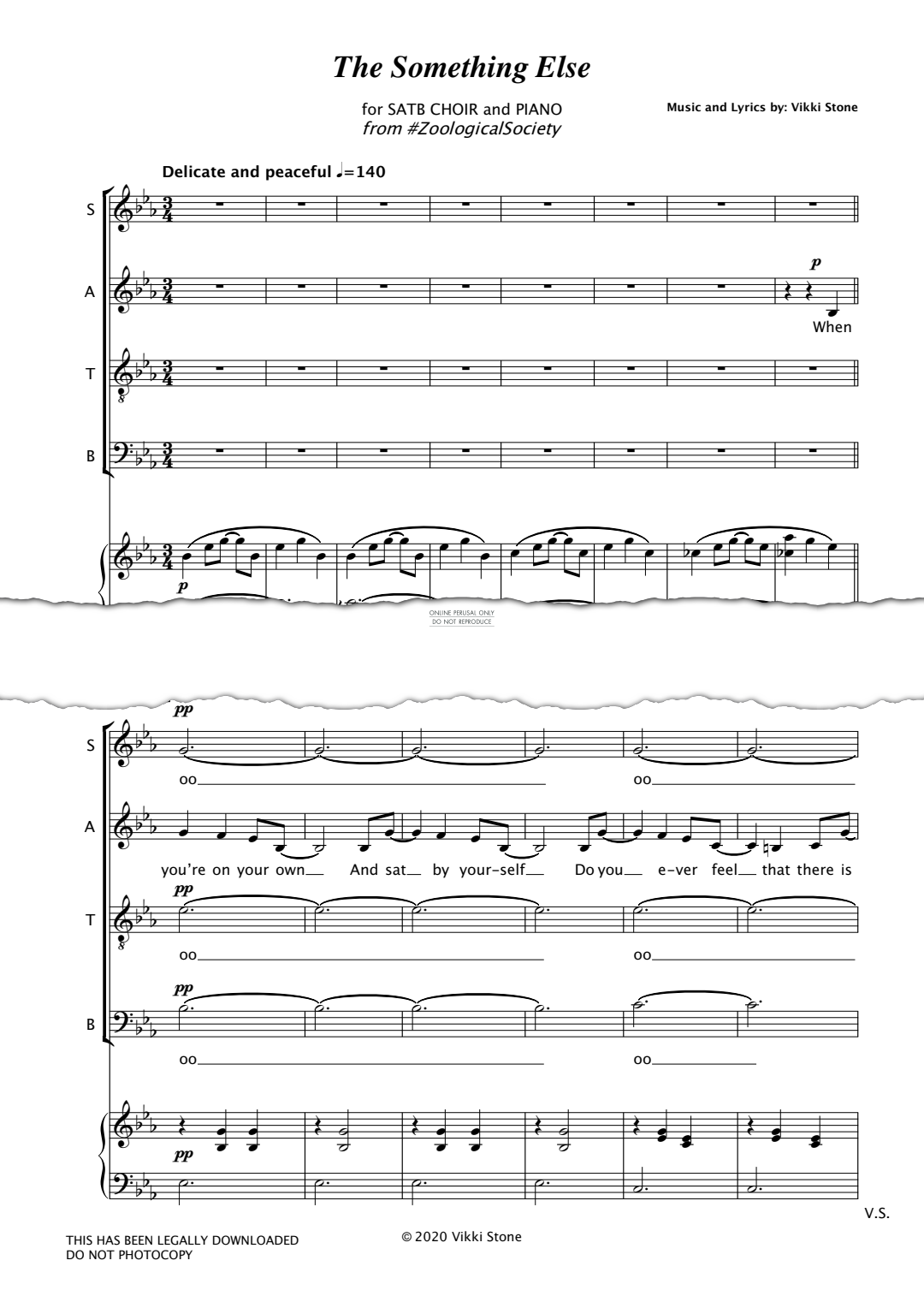 The Something Else - sheet music by Vikki Stone - fbd-38928 | notendownload