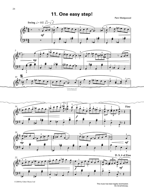 One Easy Step - Noten von Pam Wedgwood - fbd-53783 | notendownload