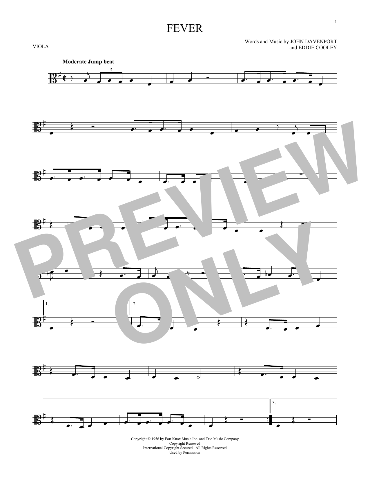 Fever - sheet music by Peggy Lee - smd-173206 | notendownload