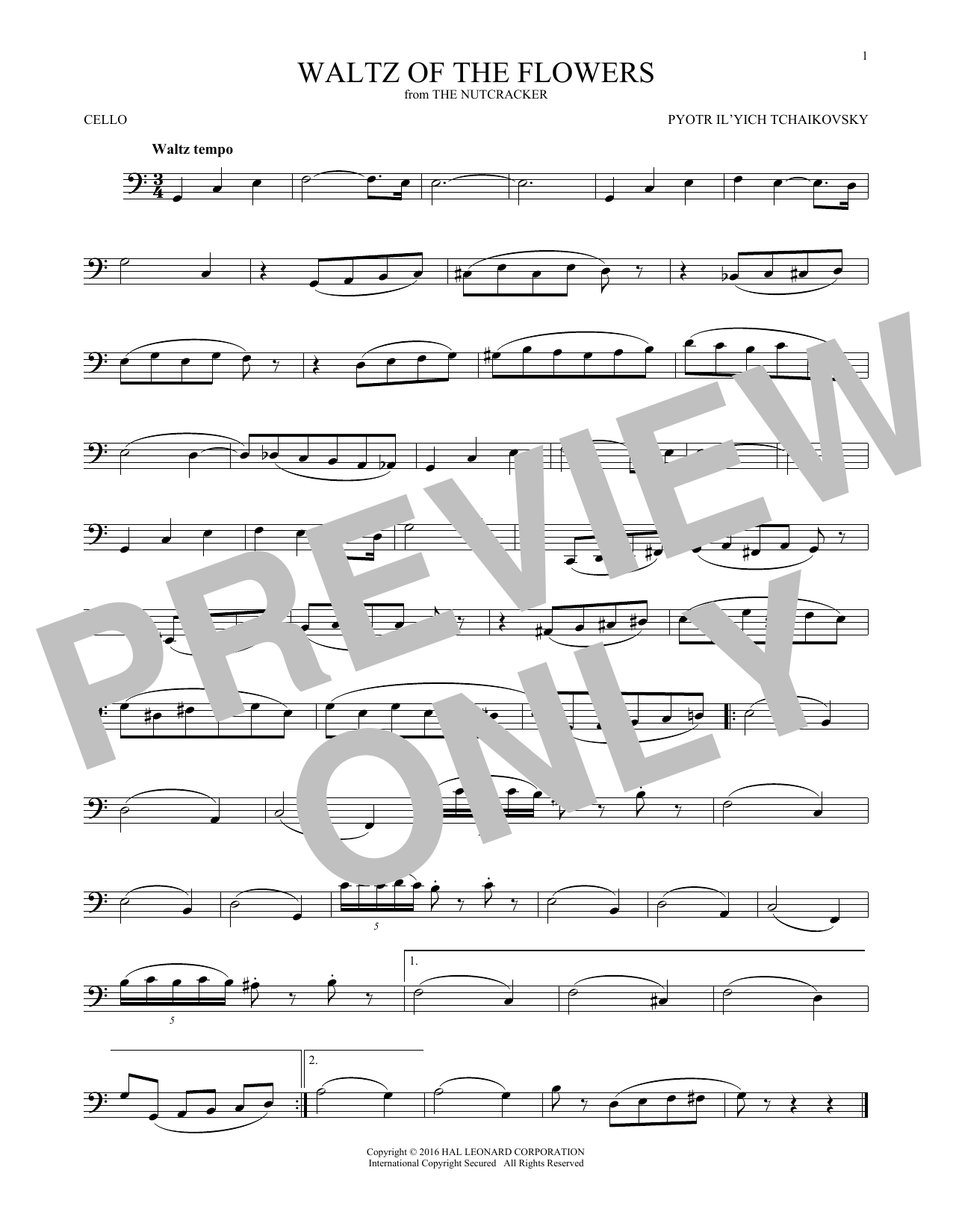 Waltz Of The Flowers (from The Nutcracker Suite) (Pyotr Il'yich ...