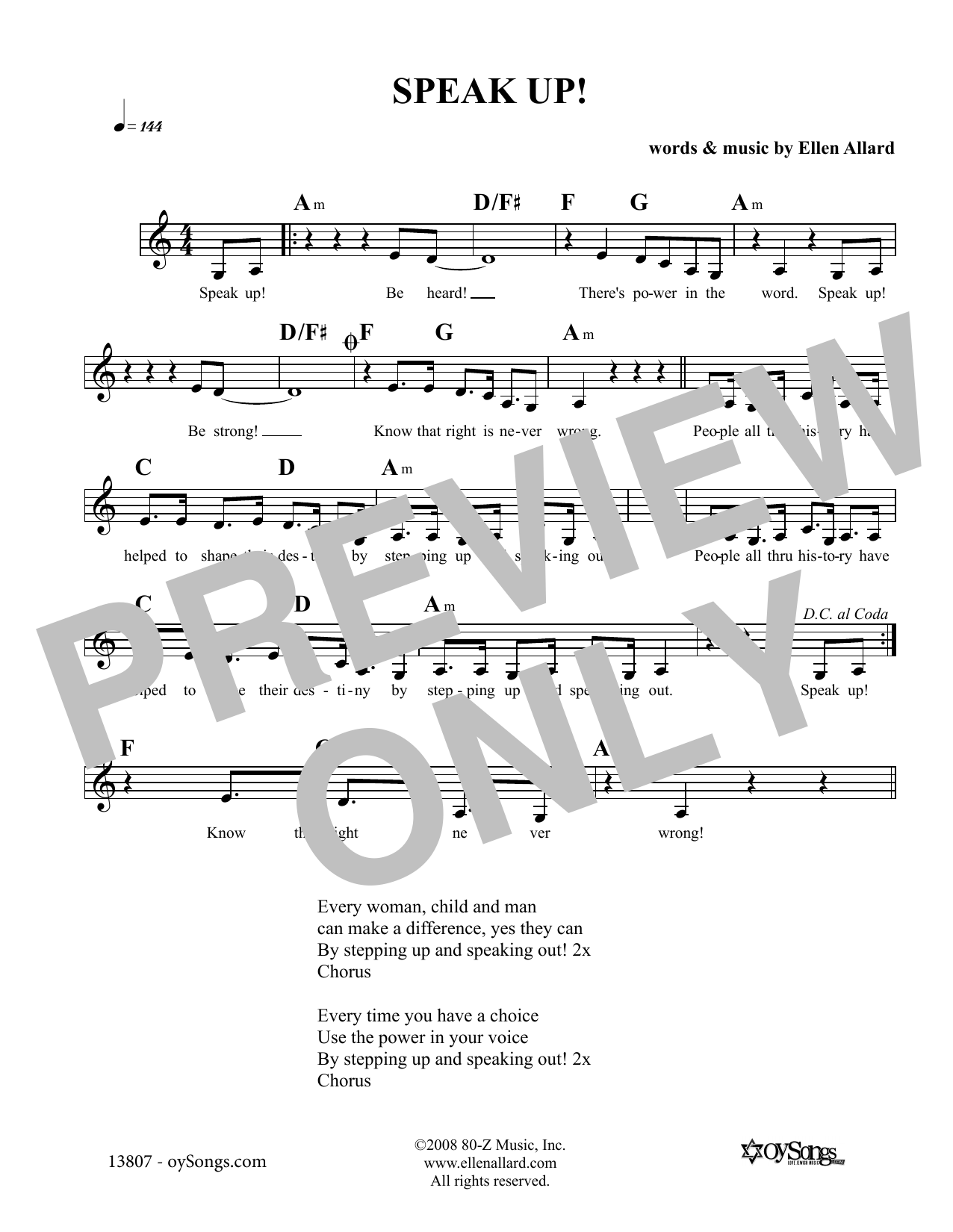 Speak Up - sheet music by - smd-188999 | notendownload