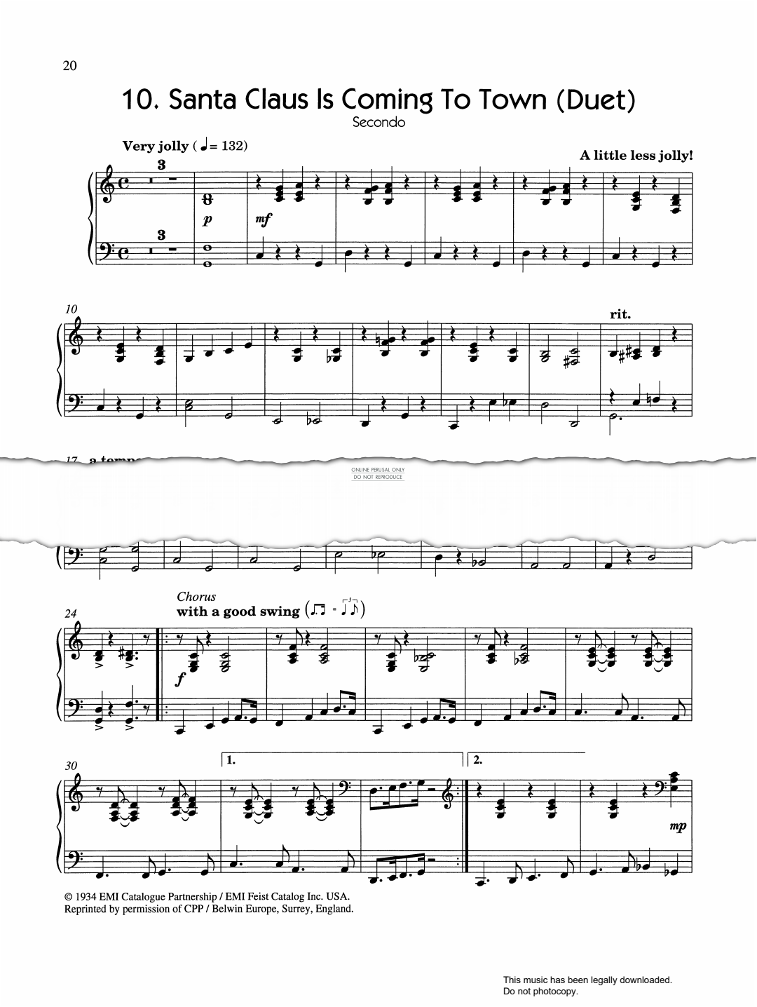 Santa Claus Is Comin' To Town - Noten von J. Fred Coots - fbd-45863 ...