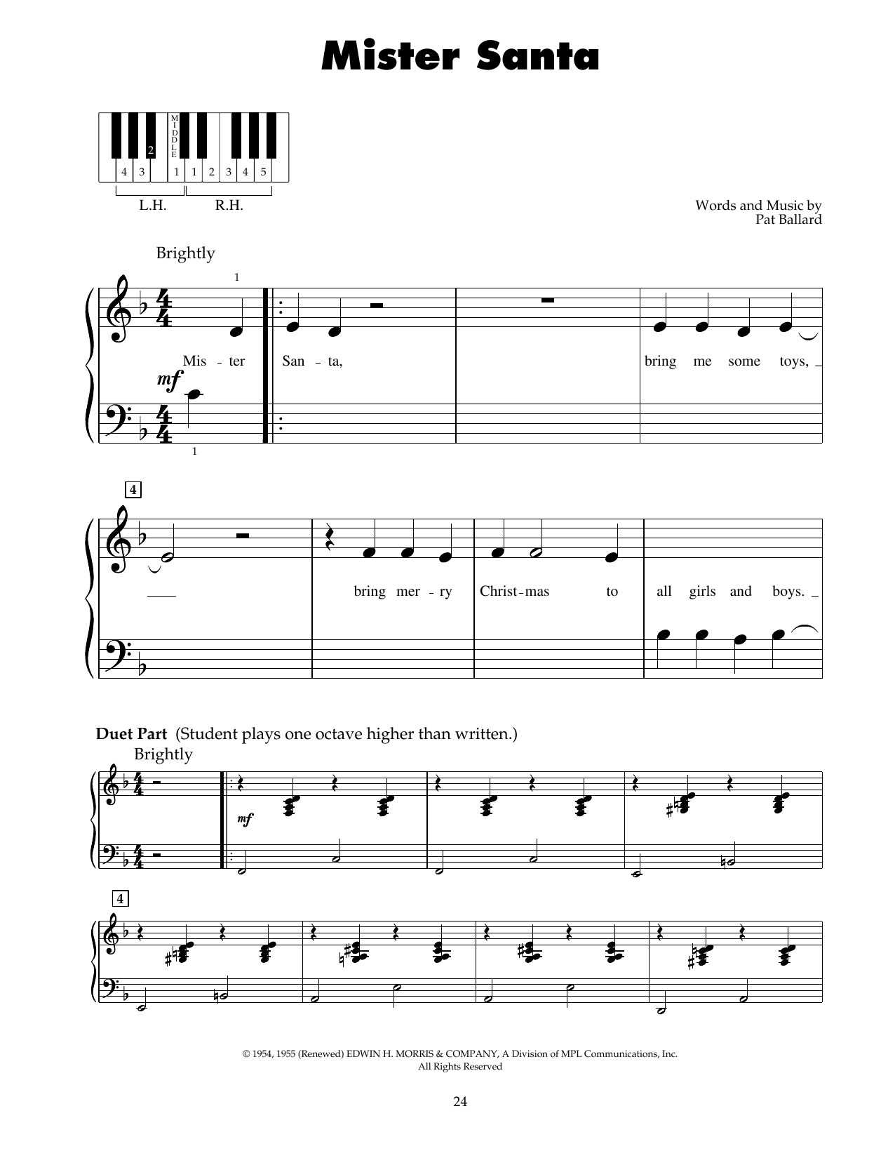 Mister Santa - sheet music by Pat Ballard - smd-1367896 | notendownload