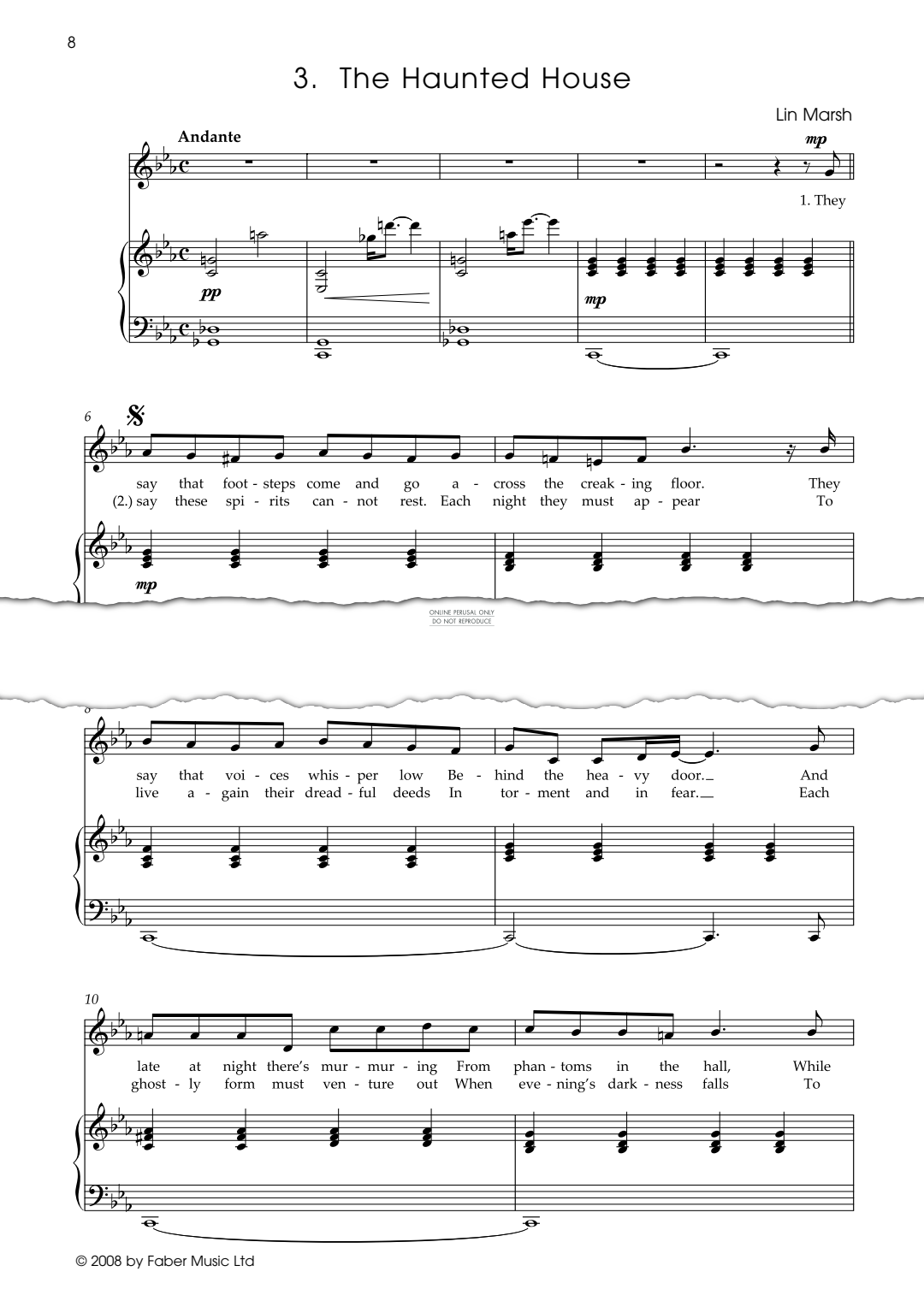 The Haunted House (from Spooky Songs) - sheet music by Lin Marsh - fbd ...