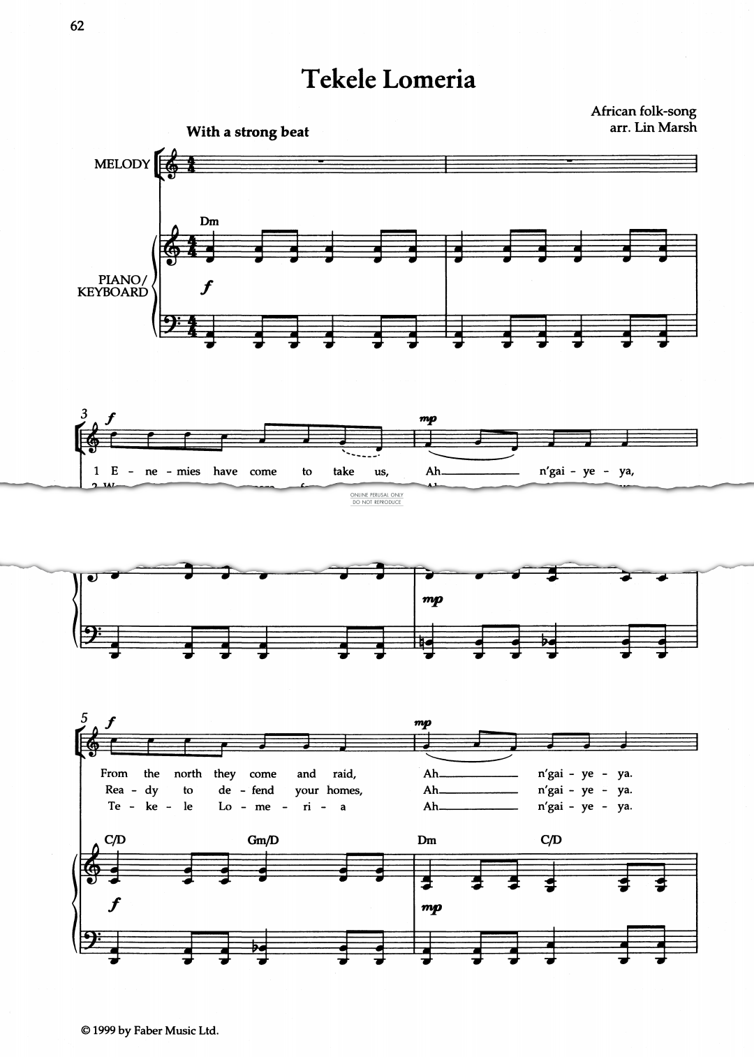 Tekele Lomeria - sheet music by - fbd-15555 | notendownload