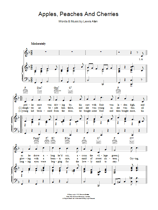 Apples, Peaches And Cherries - Online Noten von Peggy Lee - smd-110180 ...