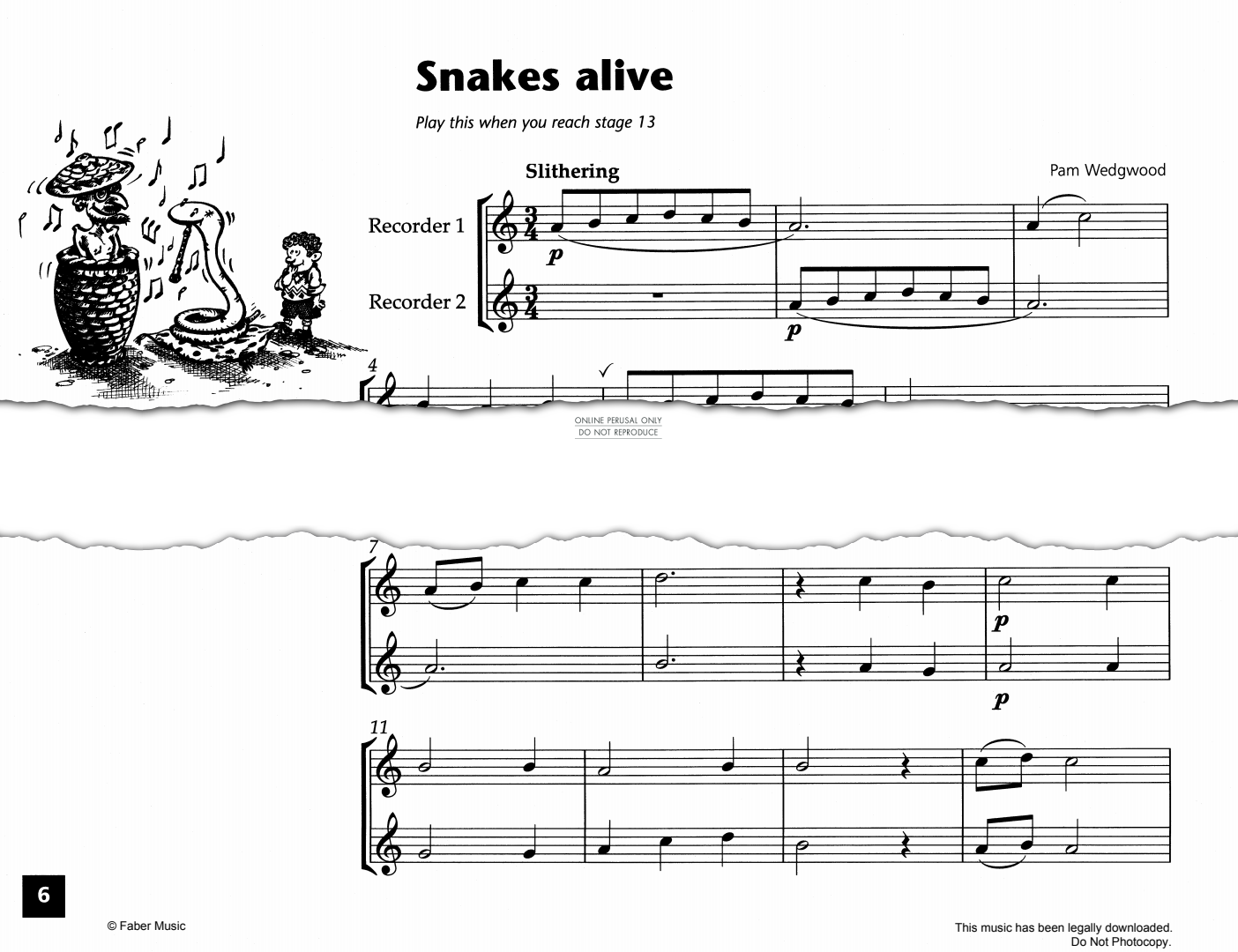 Snakes Alive - Noten von Pam Wedgwood - fbd-1493 | notendownload