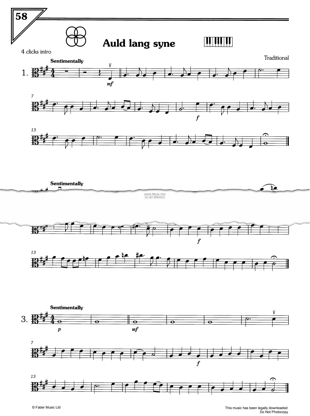 Auld Lang Syne - sheet music by Traditional - fbd-1685 | notendownload