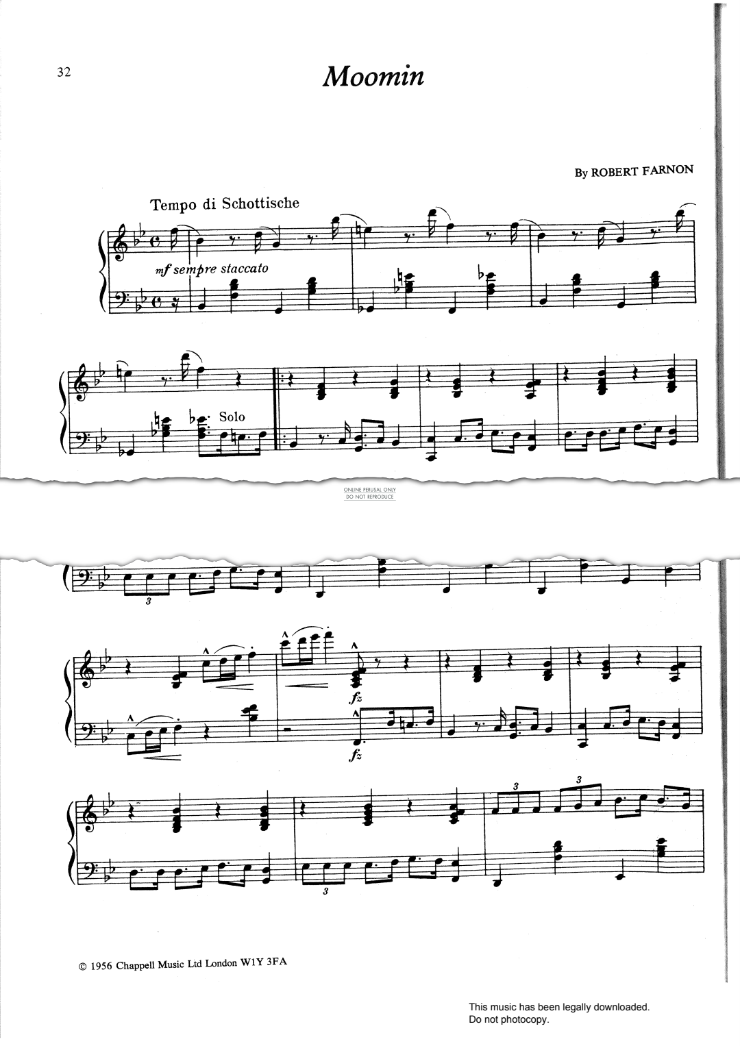 Moomin - sheet music by Robert Farnon - fbd-32715 | notendownload