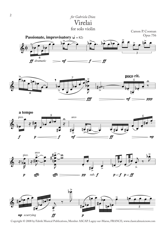 Virelai - Noten von Carson P. Cooman - MFCC131 | notendownload