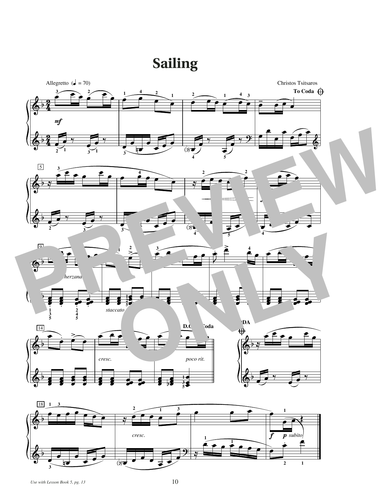 Sailing - sheet music by Christos Tsitsaros - smd-1774451 | notendownload