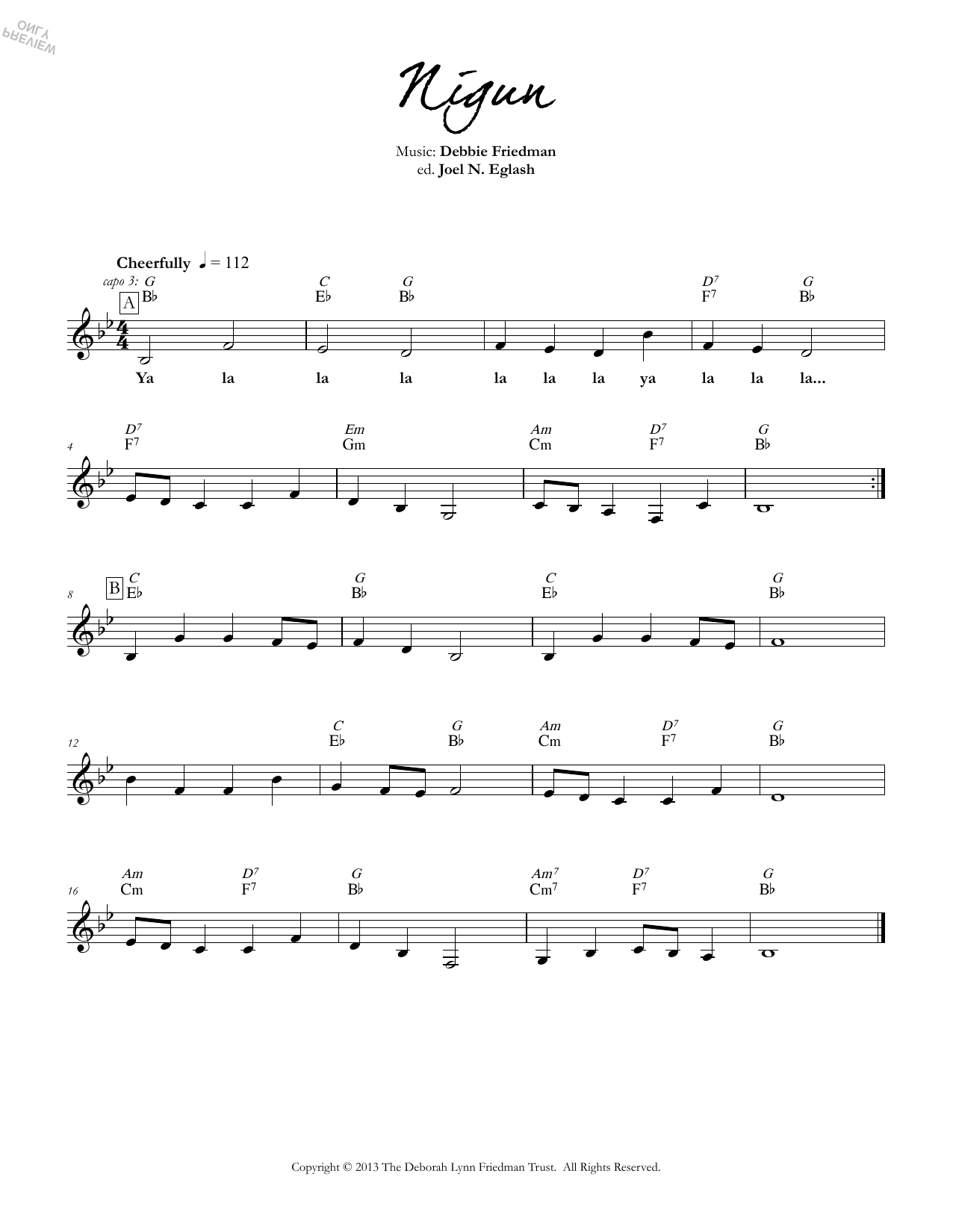 Nigun - Online Noten von Debbie Friedman - smd-349812 | notendownload