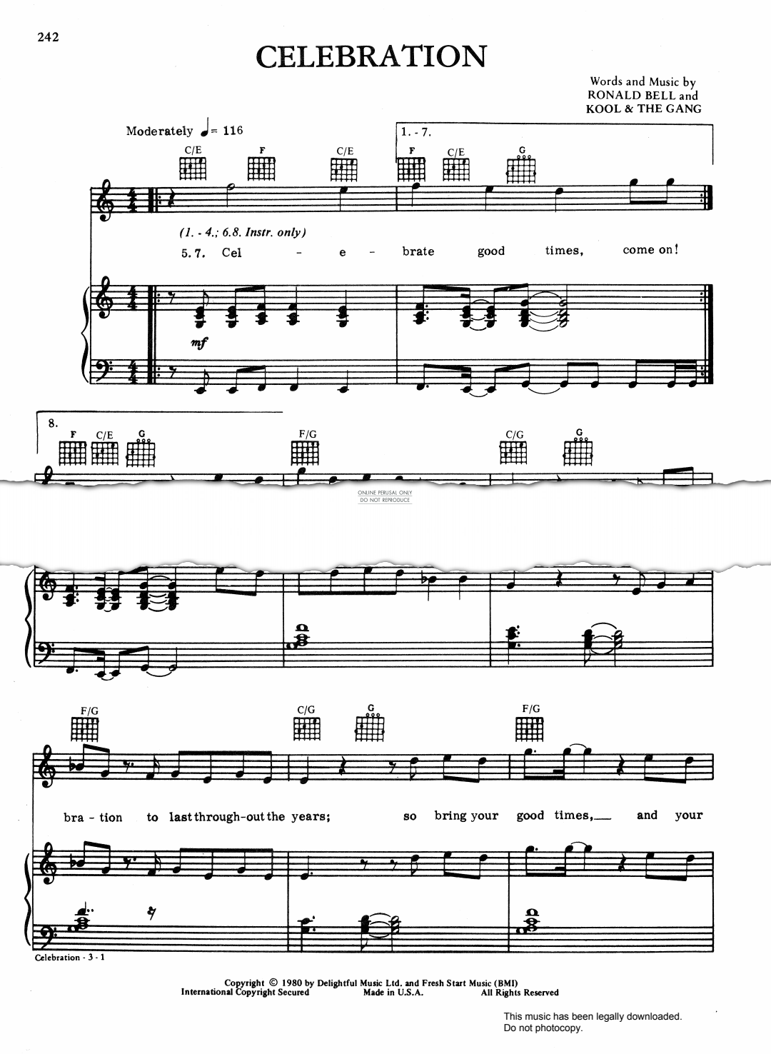 Celebration - Noten von Kool And The Gang - fbd-35253 | notendownload