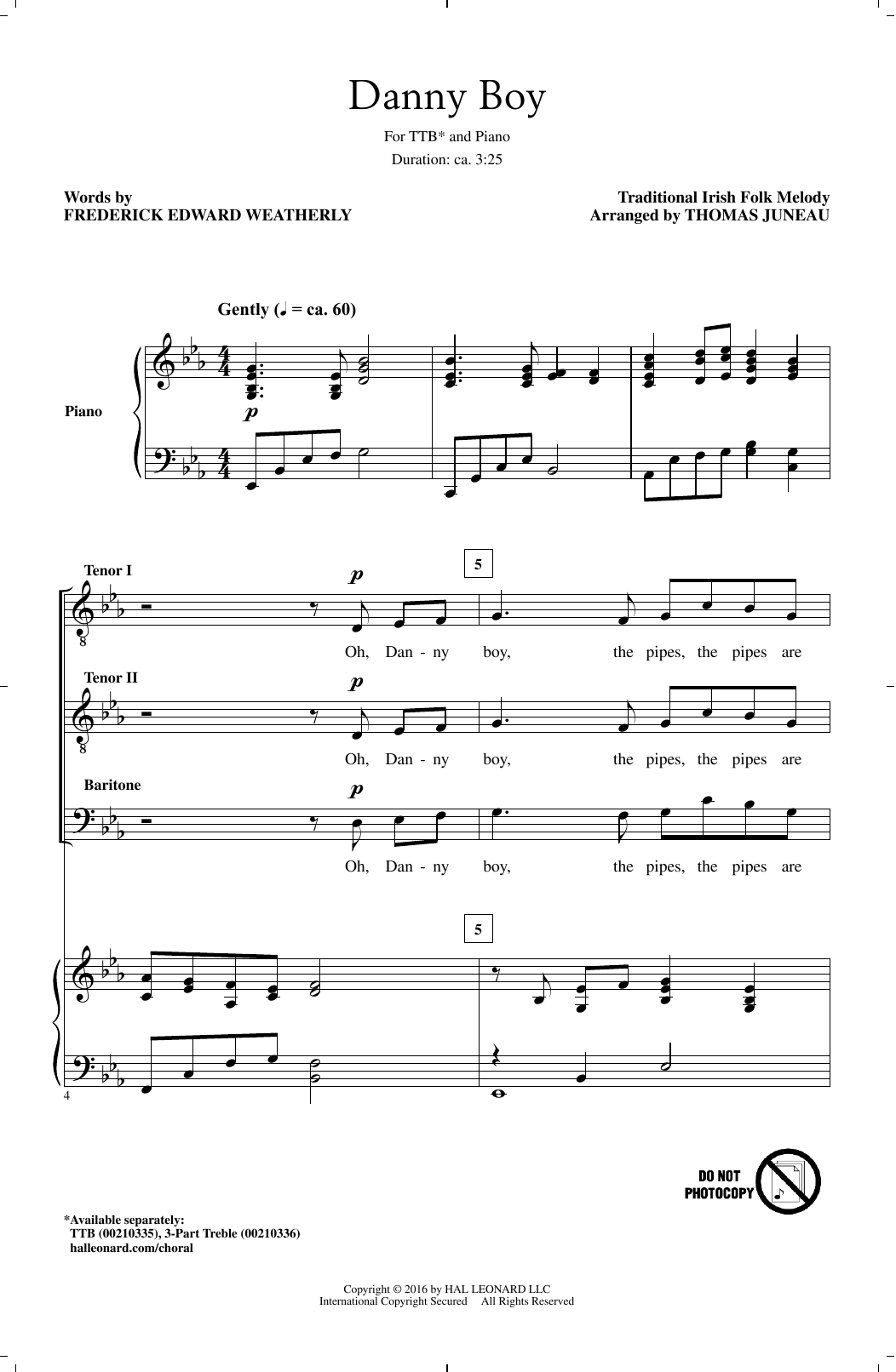 Danny Boy - Online Noten von Traditional Irish Folk Melody - smd-177002 ...