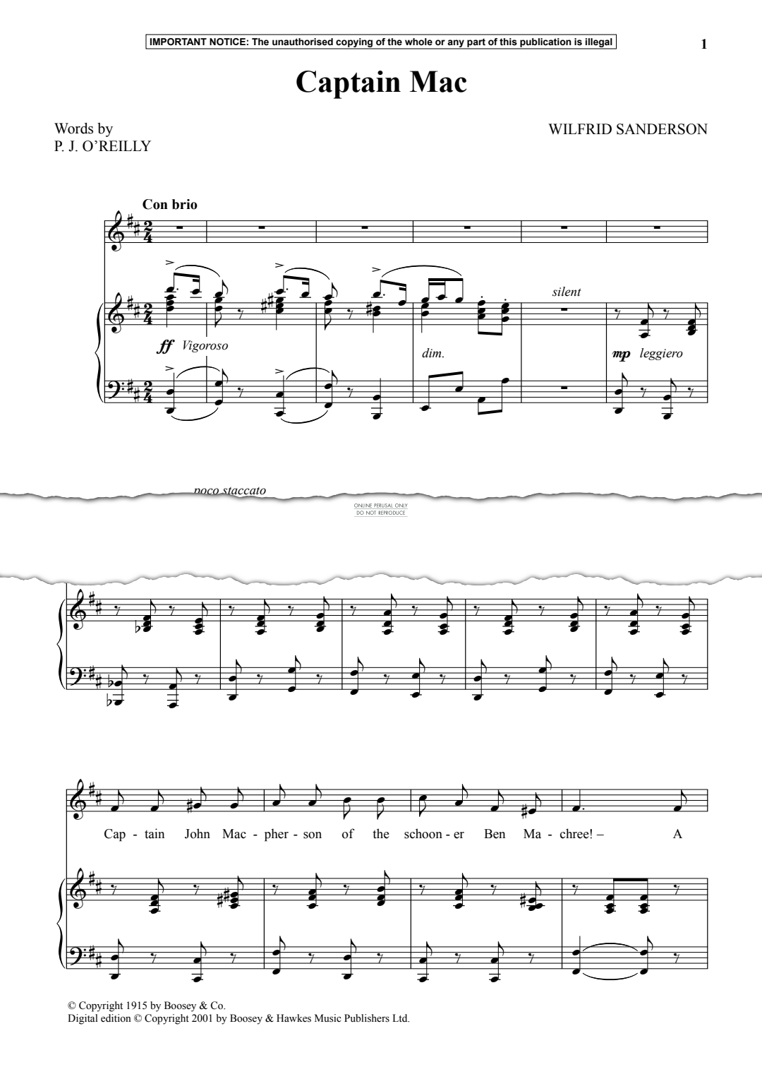 Captain Mac - sheet music by Wilfrid Sanderson - fbd-9309 | notendownload