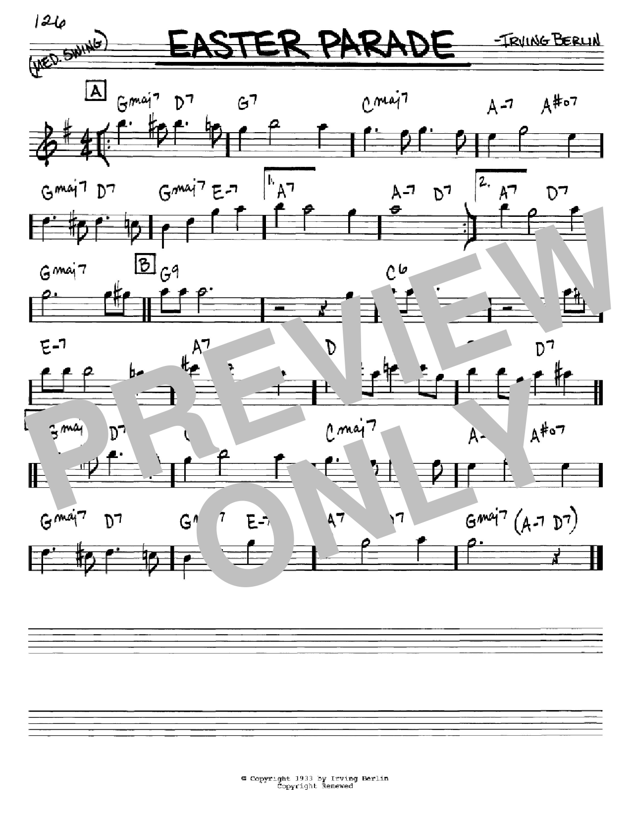 Easter Parade - sheet music by Irving Berlin - smd-61741 | notendownload
