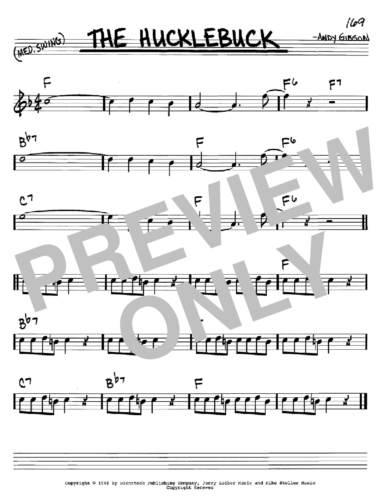 The Hucklebuck - sheet music by Andy Gibson - smd-60166 | notendownload