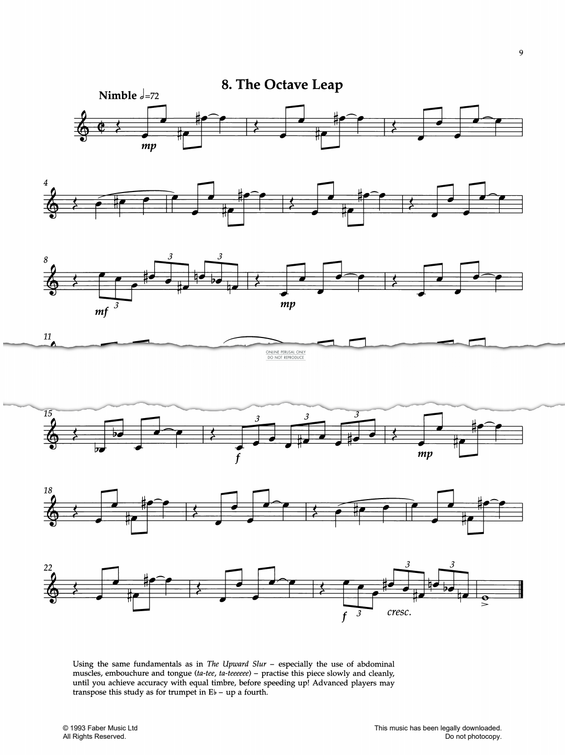 The Octave Leap (John Miller) | Sheet Music: Trumpet | PDF Download