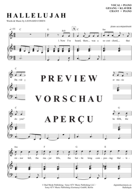Hallelujah | Nur Noten | 7070816 pdf
