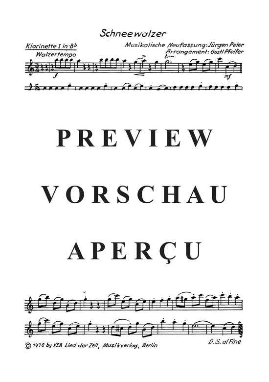 Schneewalzer (Volkslied (arr. Gustl Pfeifer)) | Noten: Combo | PDF Download