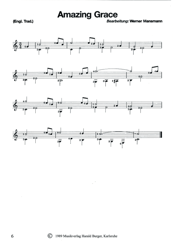 Neue Kompositionen und Bearbeitungen (Werner Mansmann) | Noten: Gitarre ...