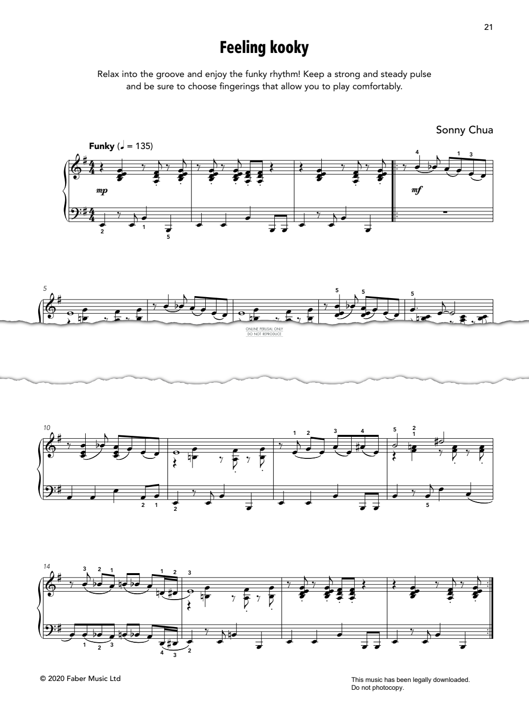 Feeling Kooky - Noten von Sonny Chua - fbd-41786 | notendownload